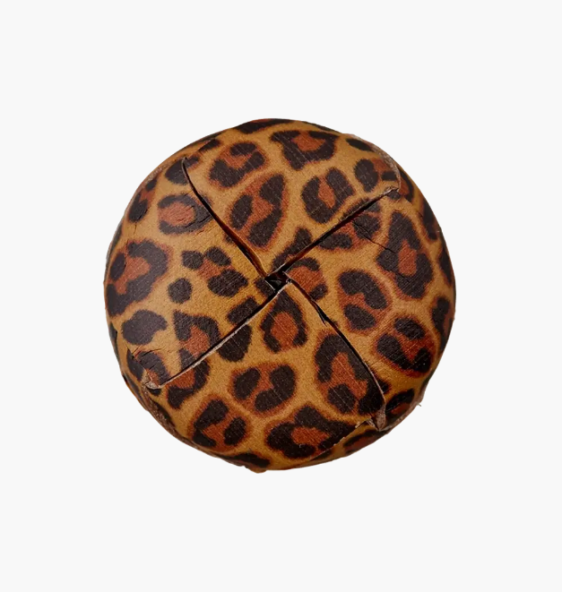 Kožno dugme, Leopard print, 18 mm, Prym